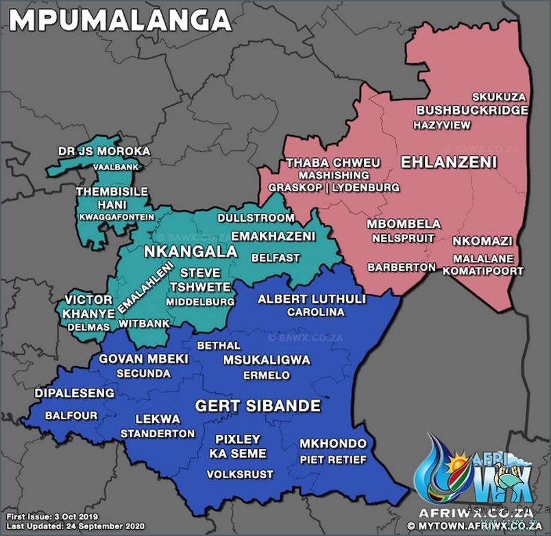 Discover the Amazing Mpumalanga Province Map! May 2026 - Aswica.Co.Za
