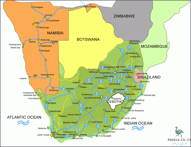Explore Morocco on this Detailed Africa Map! May 2026 - Aswica.Co.Za