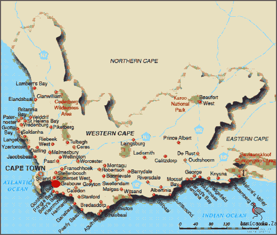 Explore the Map Of Western Cape Coastline! June 2026 - Aswica.Co.Za